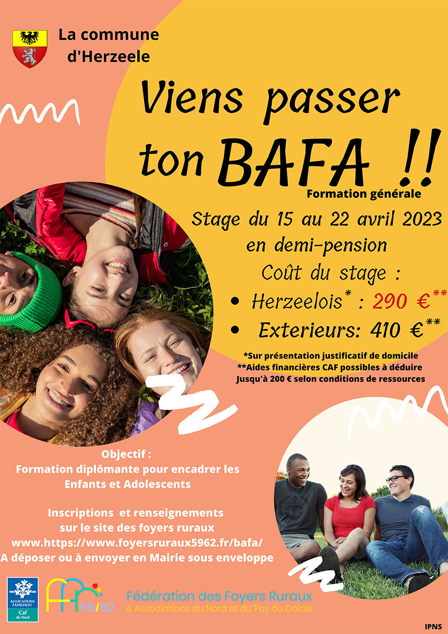 Viens passer ton BAFA du 15 au 22 avril 2023 ! - Bierne