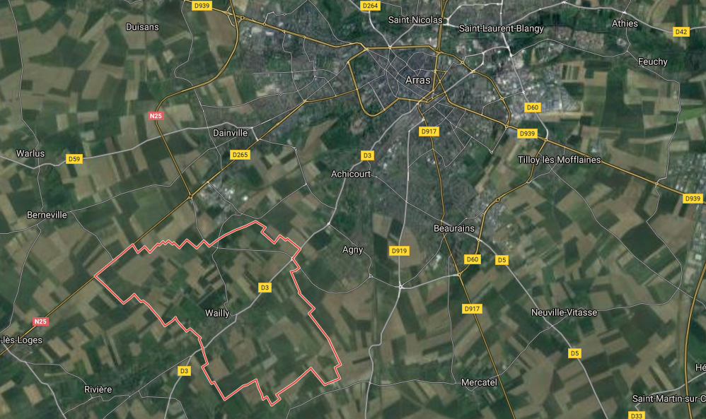 Plan/Accès - Wailly | Site officiel de la Commune de Wailly