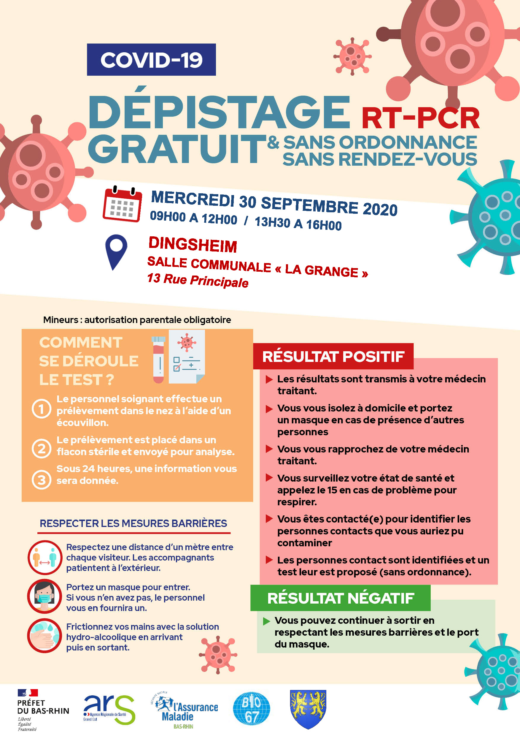 Journée de dépistage - Commune de Dingsheim